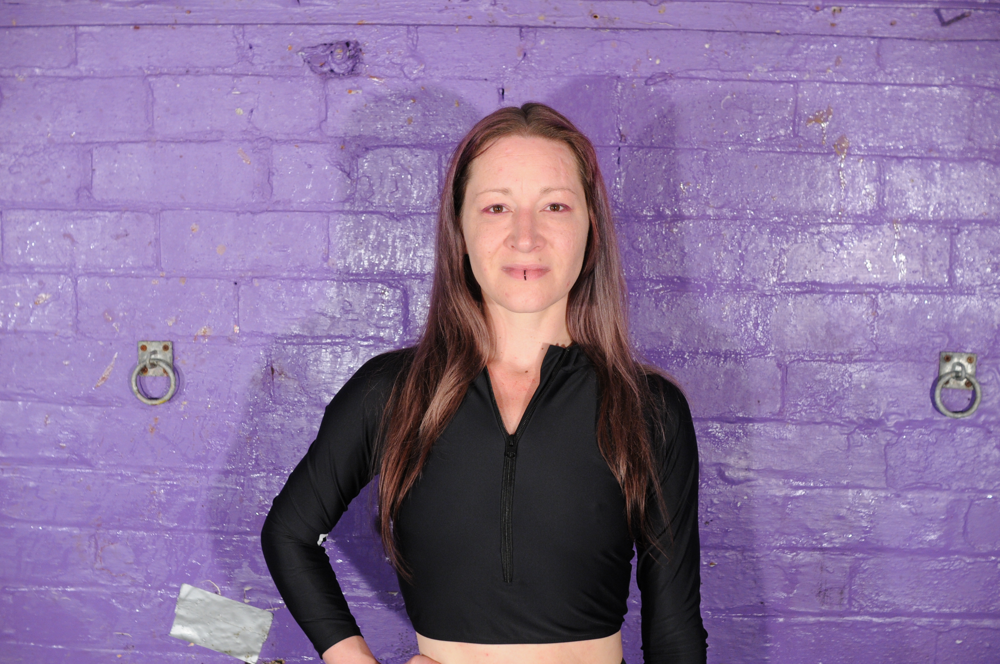 Lucia's Bikini Self-Gunge - She drenches her shorts and zip top set in ...